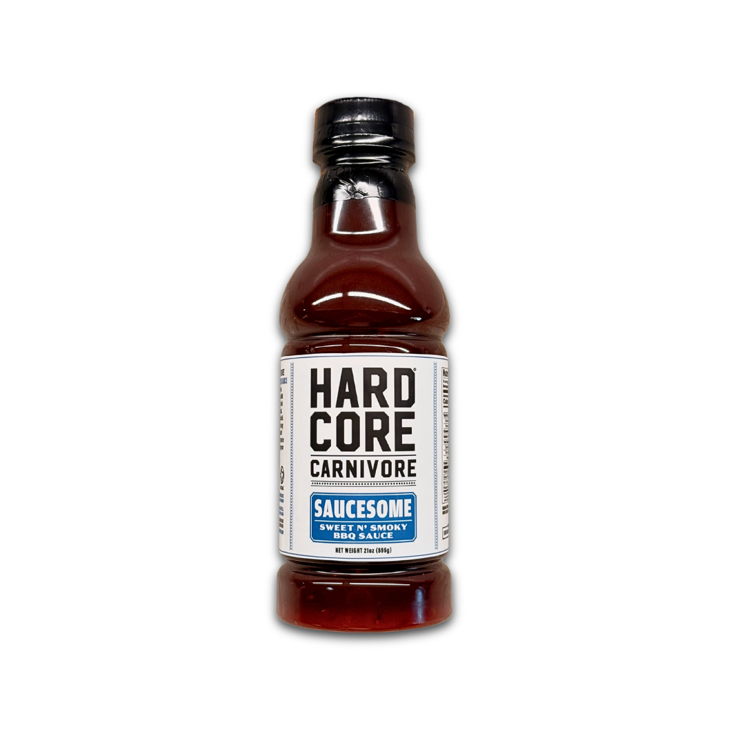 Hardcore Carnivore SAUCESOME BBQ Sauce | Sweet & Smoky Texas-Style BBQ – 17 oz – American Fire ...